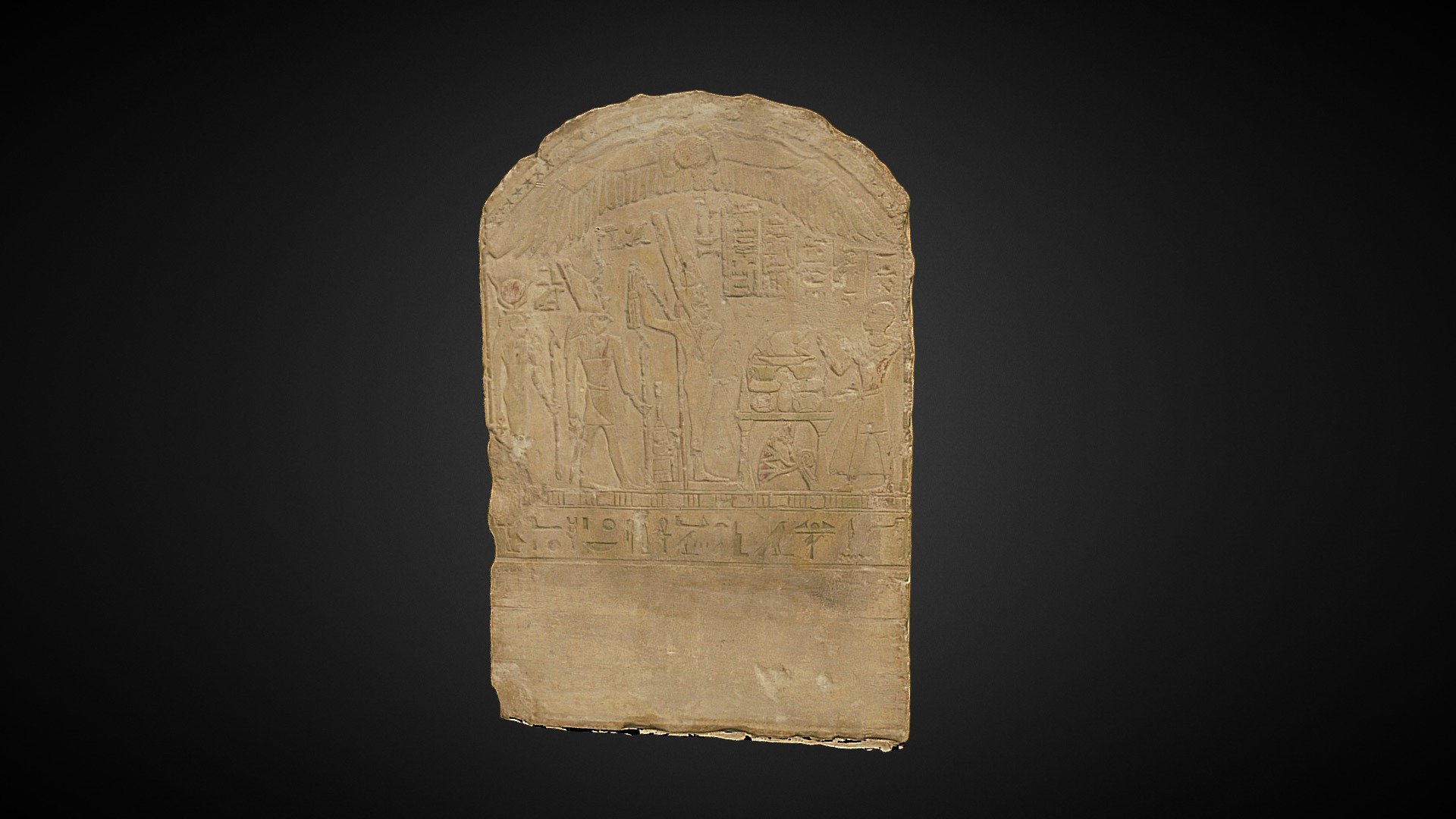 Stele of Prince Ankh-nef-Nebu - 3D model by Abby Gancz (@agancz ...
