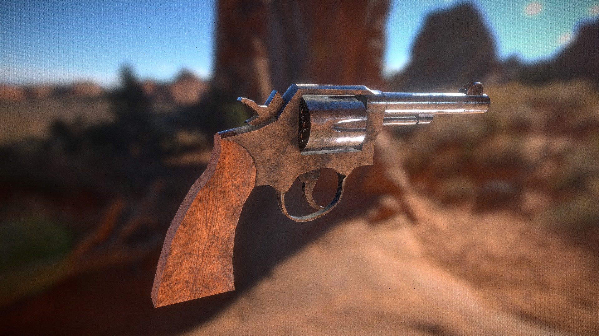 Western Revolver - Download Free 3D model by Kelisei Ventura ...
