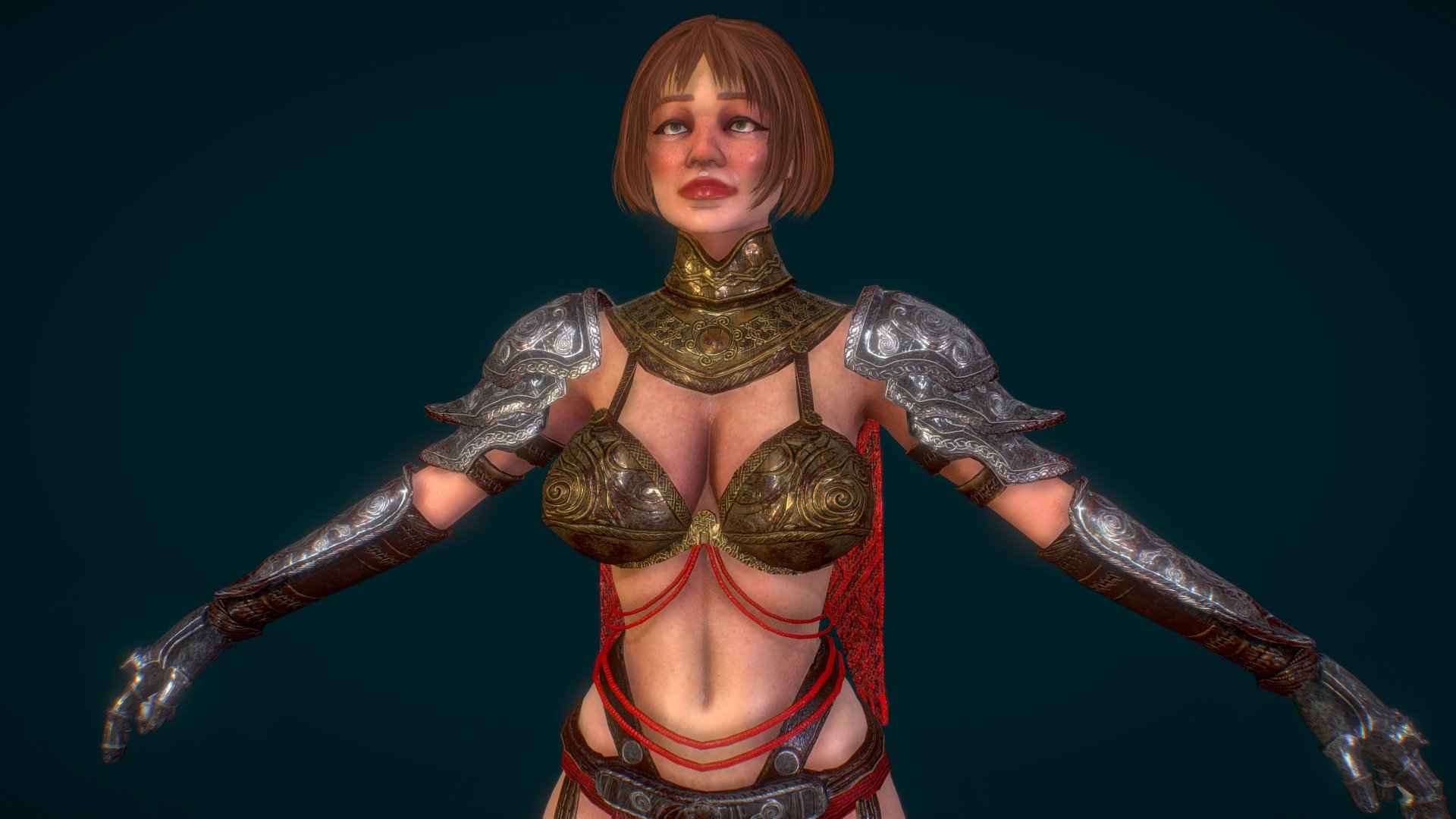 Woman Fighter for Legacy of Eldaria - 3D model by Aexir (@aexir.ed) [947845d] - Sketchfab