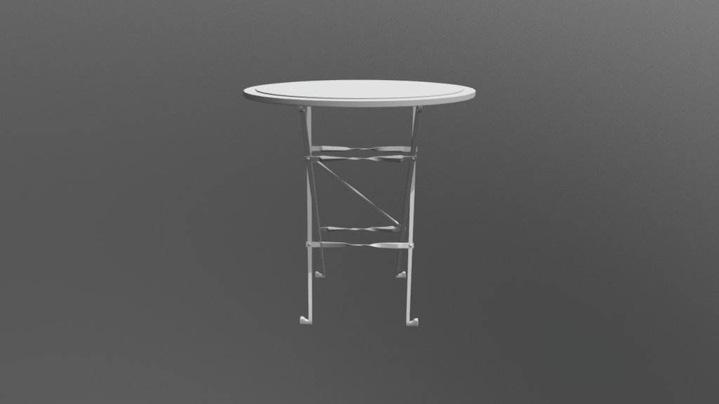 Small Round Table V9 Untextured - 3D model by Eva Ly (@kekkyoku ...