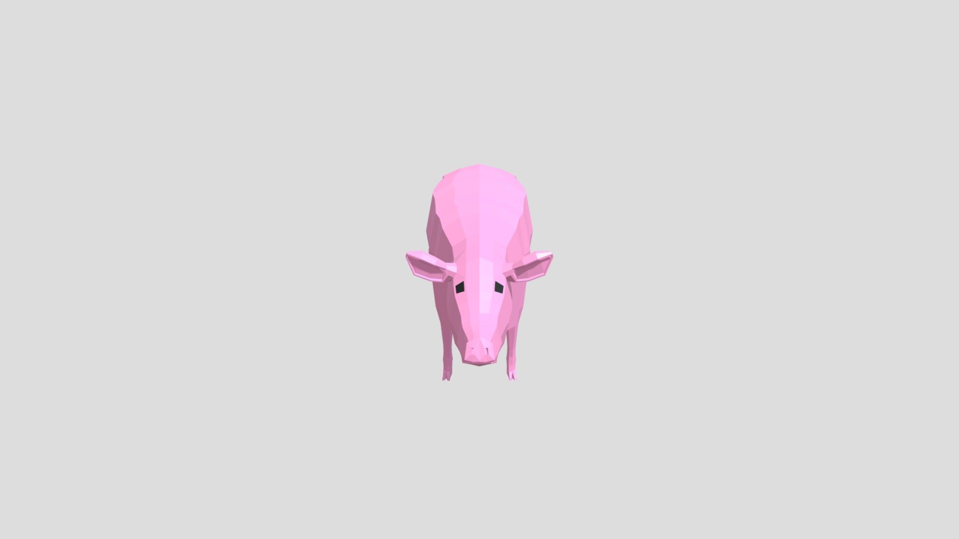 Low Poly Pig - Download Free 3D model by Akinremi [947b430] - Sketchfab