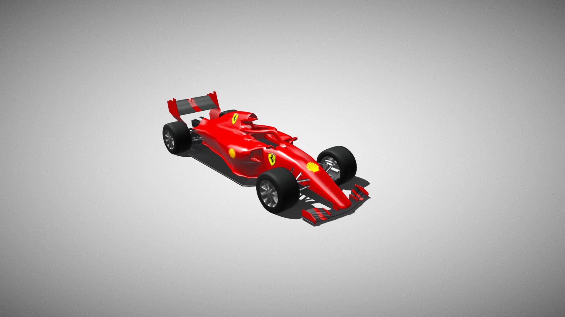 F1 Car Ferrari - 3D model by Ryan.Pedder [947cadf] - Sketchfab