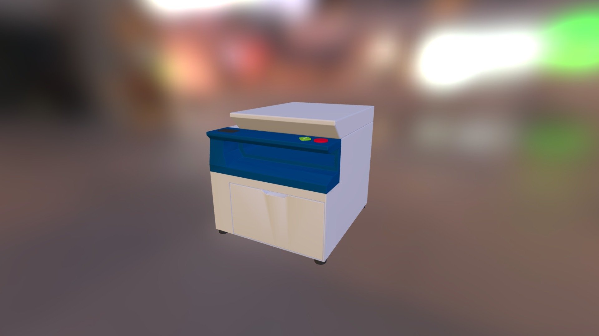 low poly Printer.3ds - 3D model by tristan.gruet [947cf8c] - Sketchfab