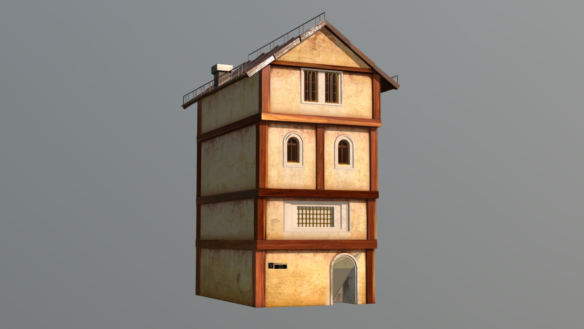 Medieval Fantasy House 4 - 3D model by solaris6 [947ea62] - Sketchfab