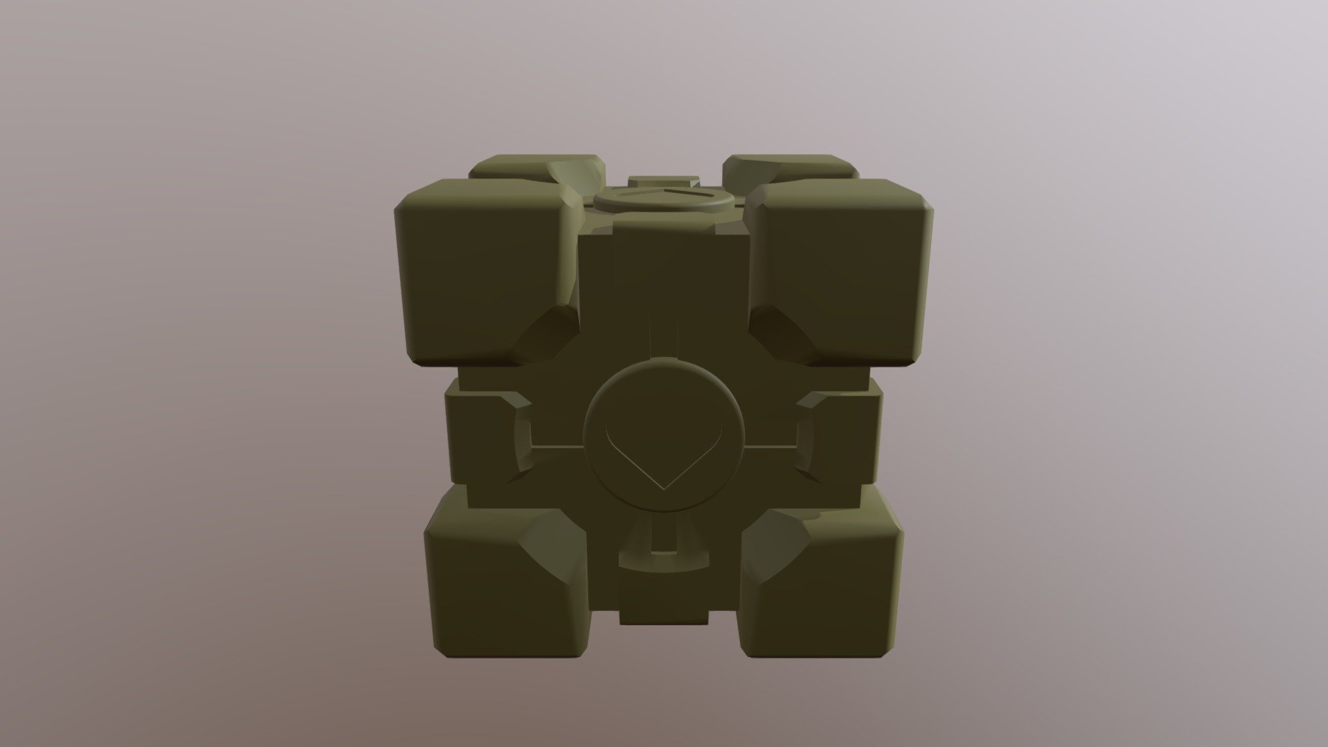 Companion Cube - 3D model by GLaDOS (@clawrence) [947f619] - Sketchfab