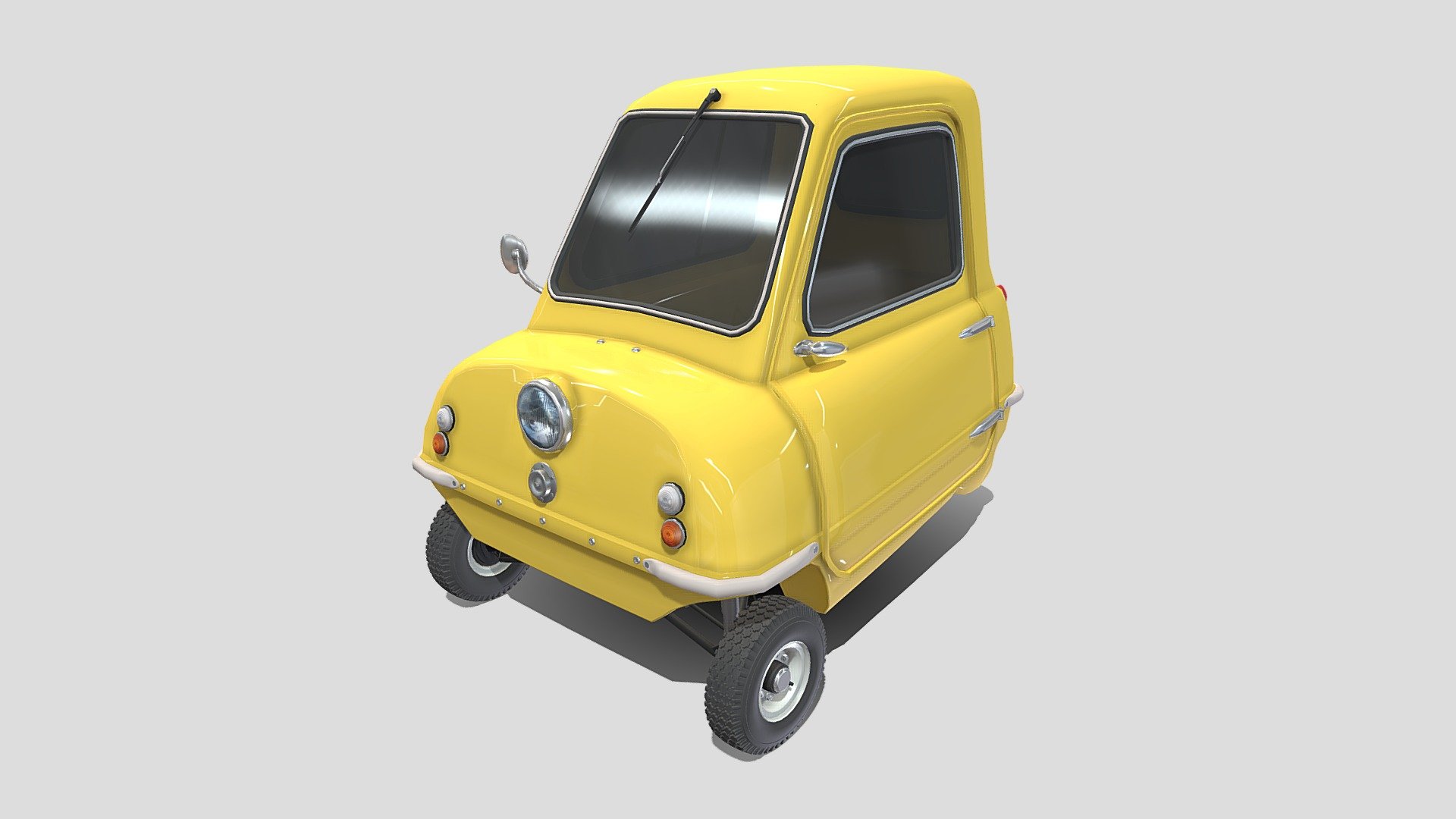 Generic 50cc Microcar with chassis - Buy Royalty Free 3D model by ...