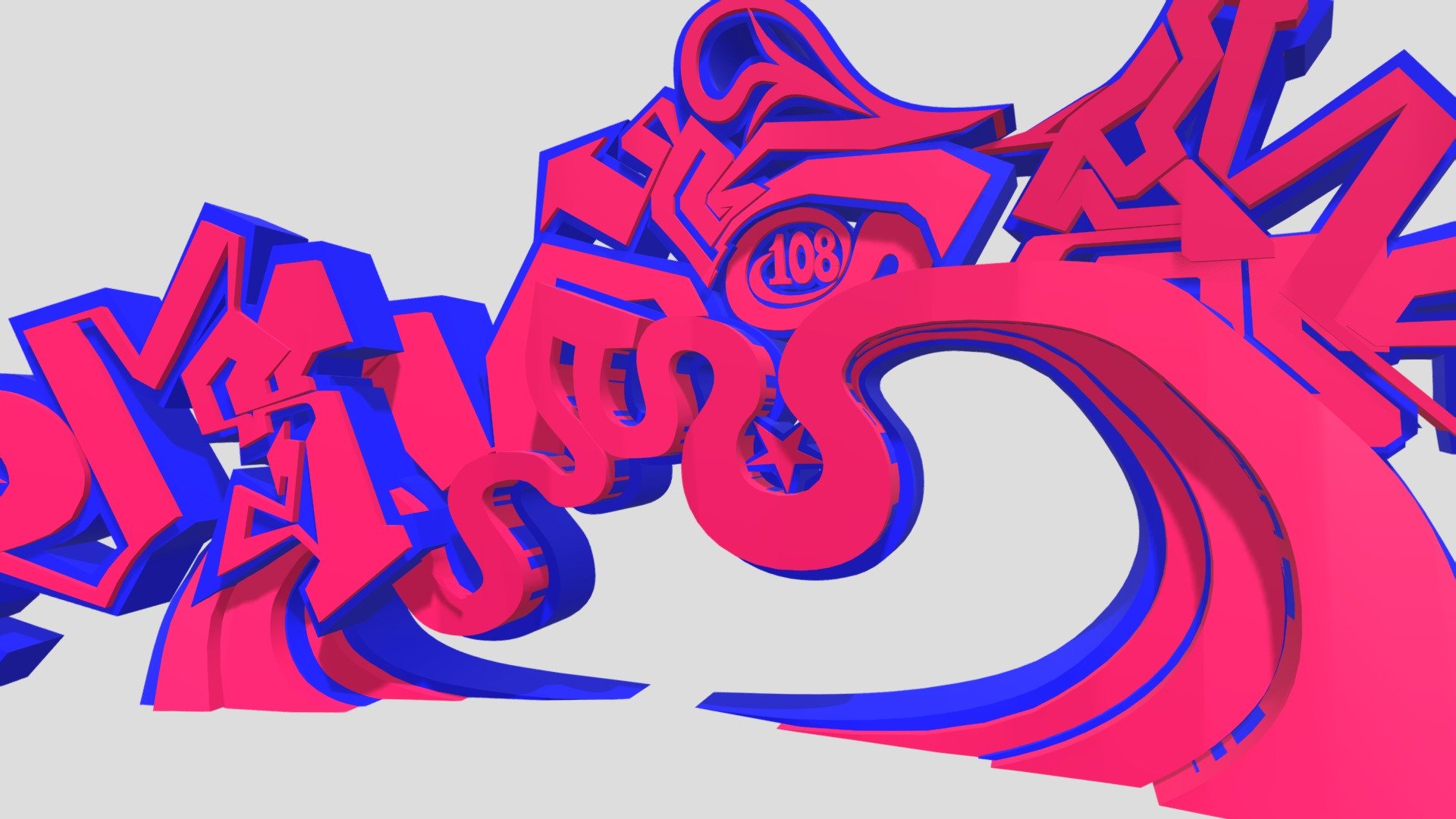 Graffiti chase108 - 3D model by Graffiti (@augmentedrealitygraffiti ...
