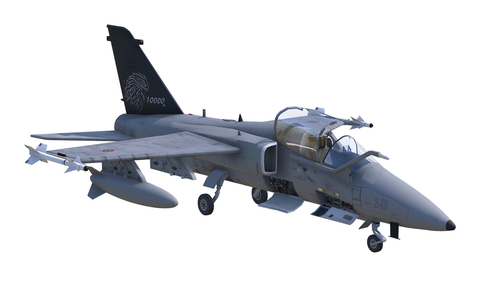 International AMX A-1A Italian Air Force - 3D model by Simaoelis3D ...