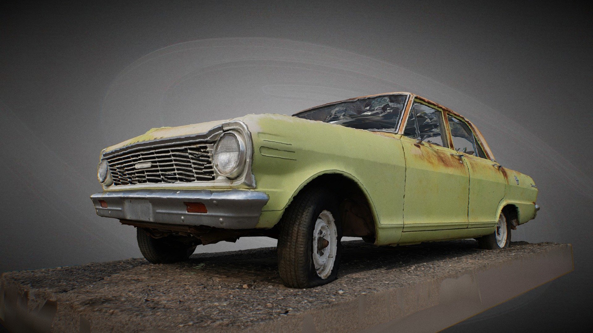 FAT_car_green1_01_500K_4KT - 3D model by REALTRA [94834fa] - Sketchfab