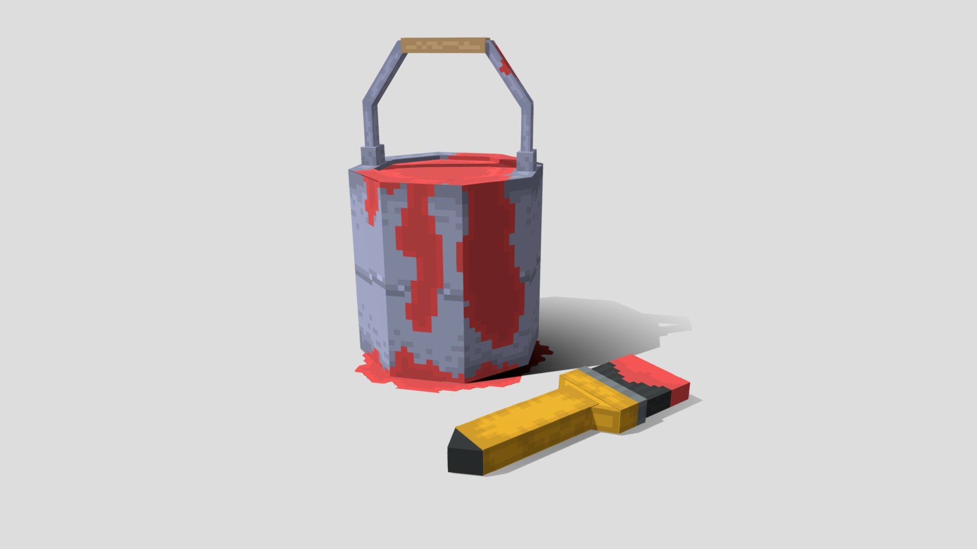 Red Paint - Download Free 3D model by RealJoshMC [9486631] - Sketchfab