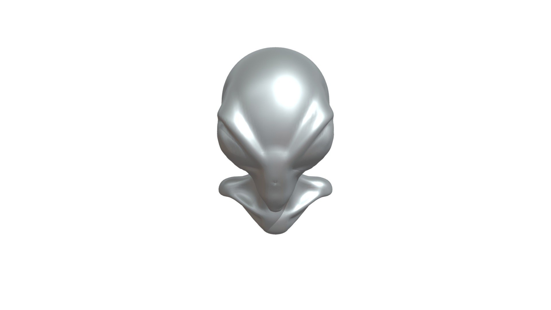 Alien with large eyes and slender neck - 3D model by destyn [948762e ...