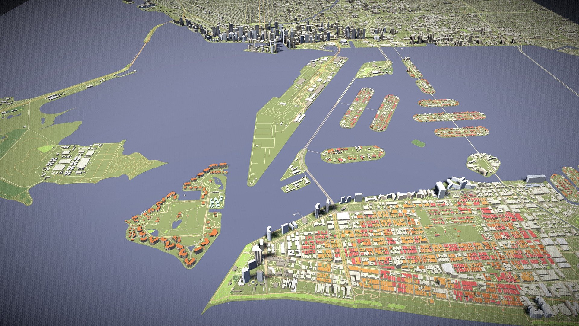Miami USA - city and urban - Buy Royalty Free 3D model by Jinda ...