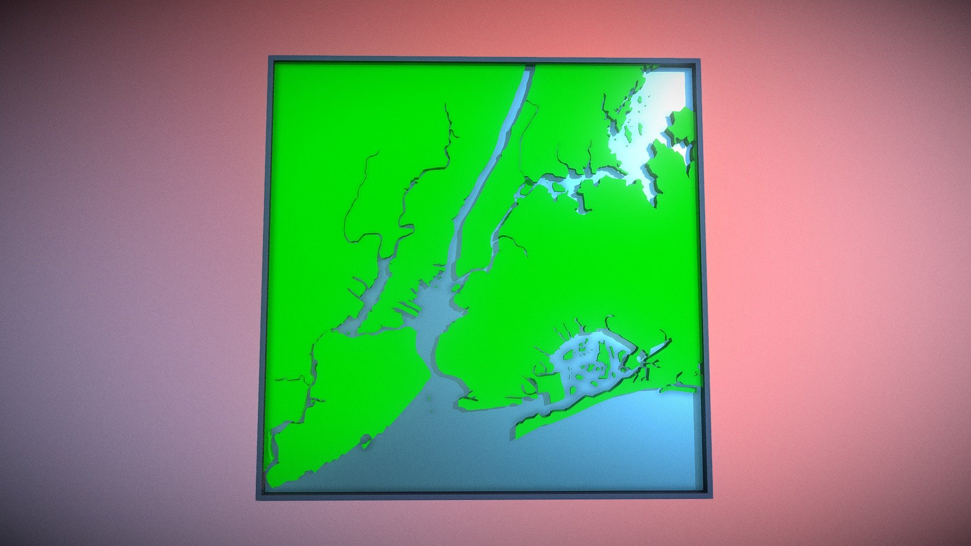 Map of New York City - Download Free 3D model by Yanez Designs (@Yanez ...