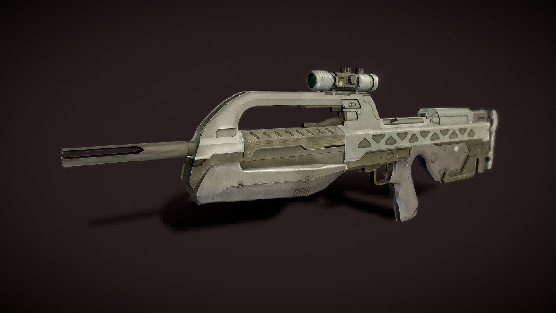 Battle Rifle Halo 2 - 3D model by varsh_art (@varshart) [9488f4c ...