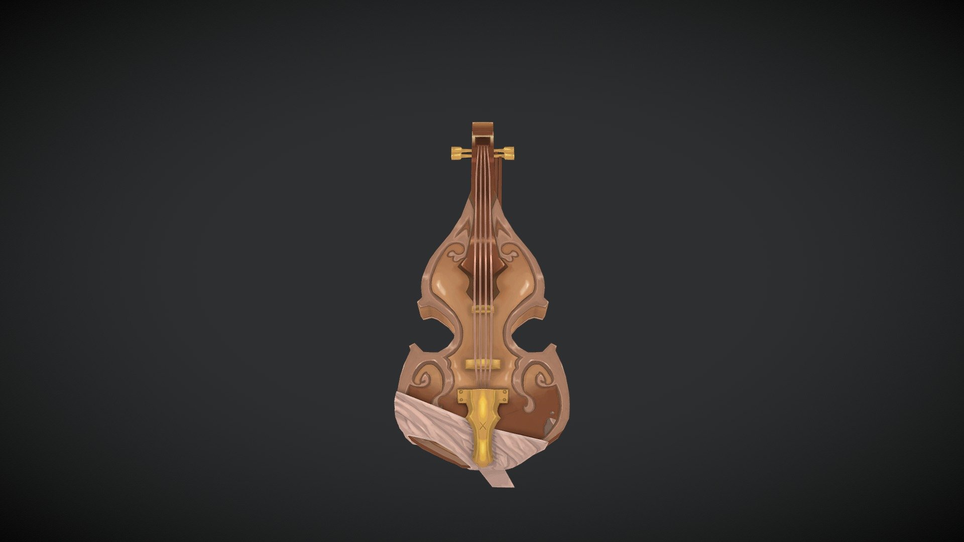 Stylized Violin - 3D model by BK (@bekahlee) [94895a9] - Sketchfab