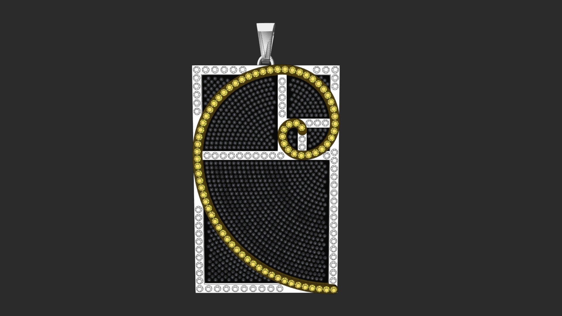 Jewellery Design Pendant The Golden Spiral 3D Model By Shivam