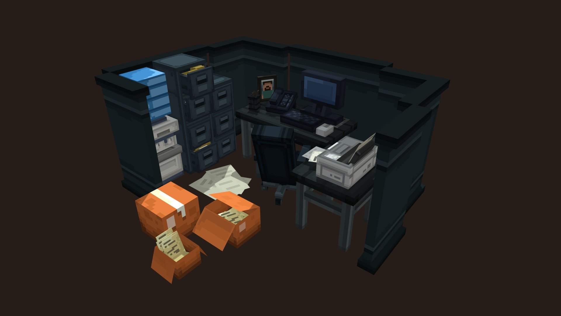 Office Cubicle - 3D model by ItsEndy [948b9f8] - Sketchfab