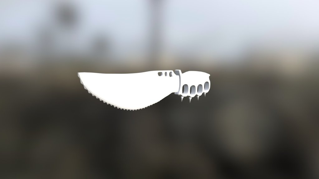 Zombie Survival Knife - 3D model by Ross1416 [948f843] - Sketchfab