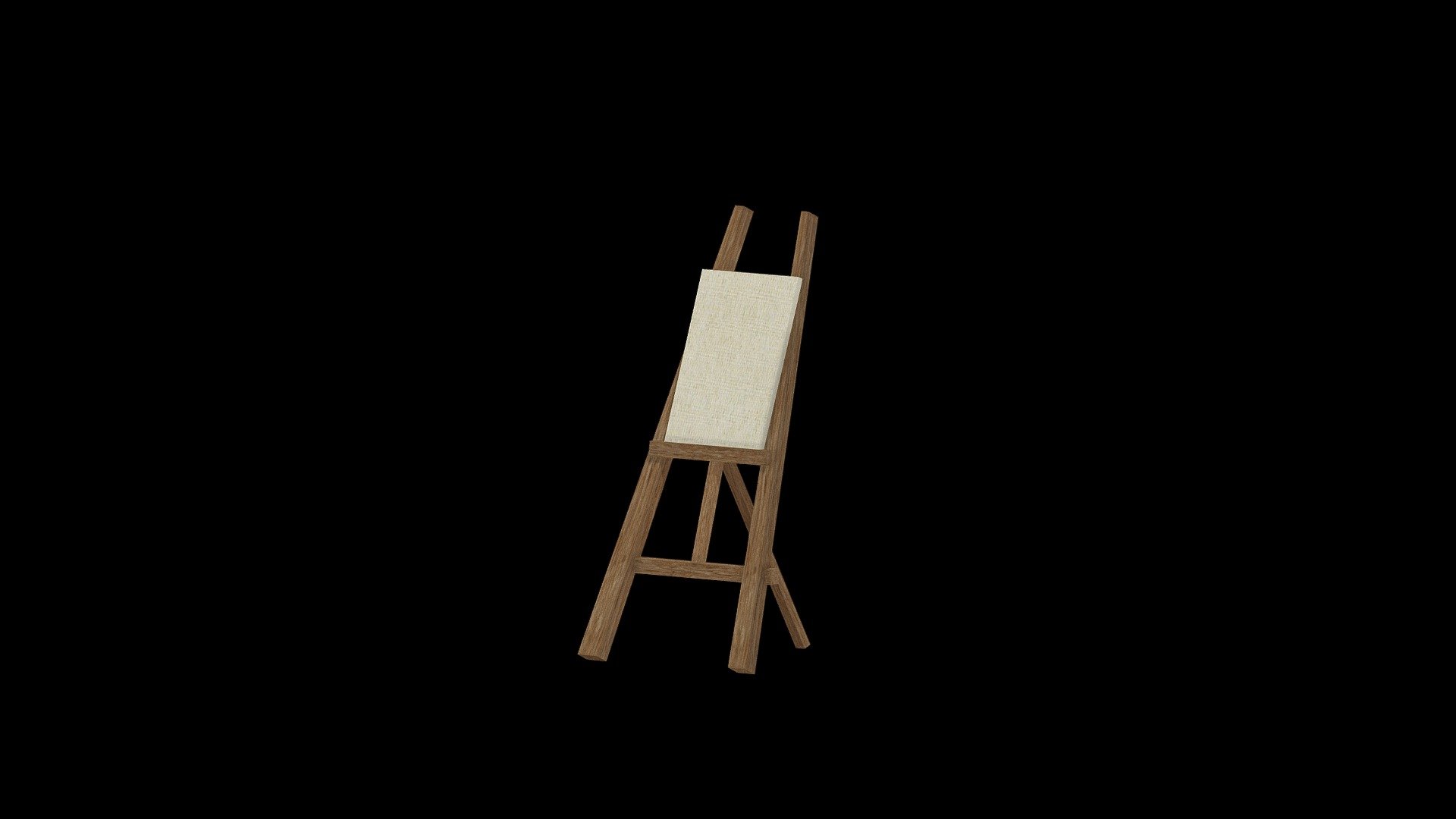 Easel - Download Free 3D model by Rafael_Camargo [9490b38] - Sketchfab