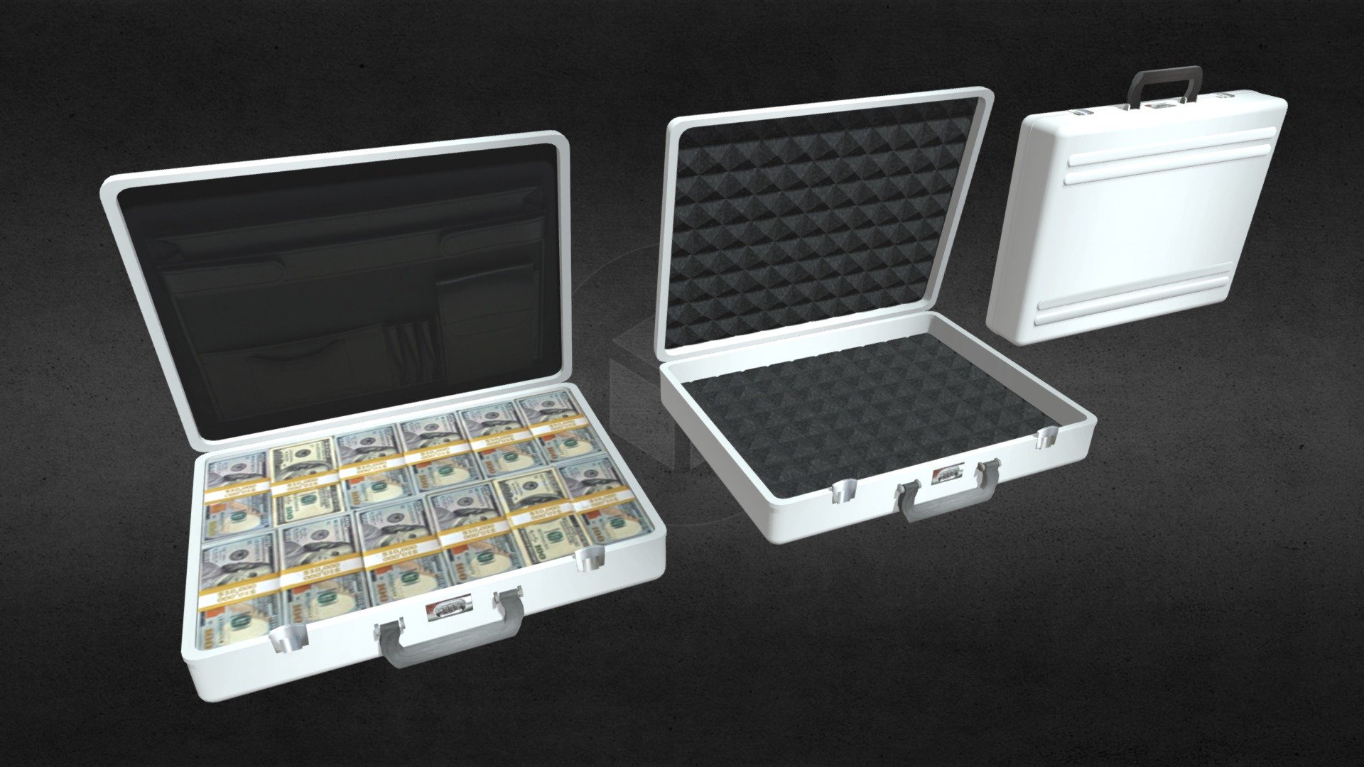 Briefcase / suitcase (low poly, game ready) - Download Free 3D model by ...