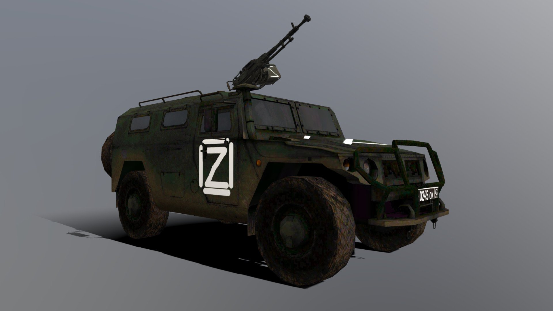 Russian GAZ Tigr (version 2) - Download Free 3D model by 42manako ...