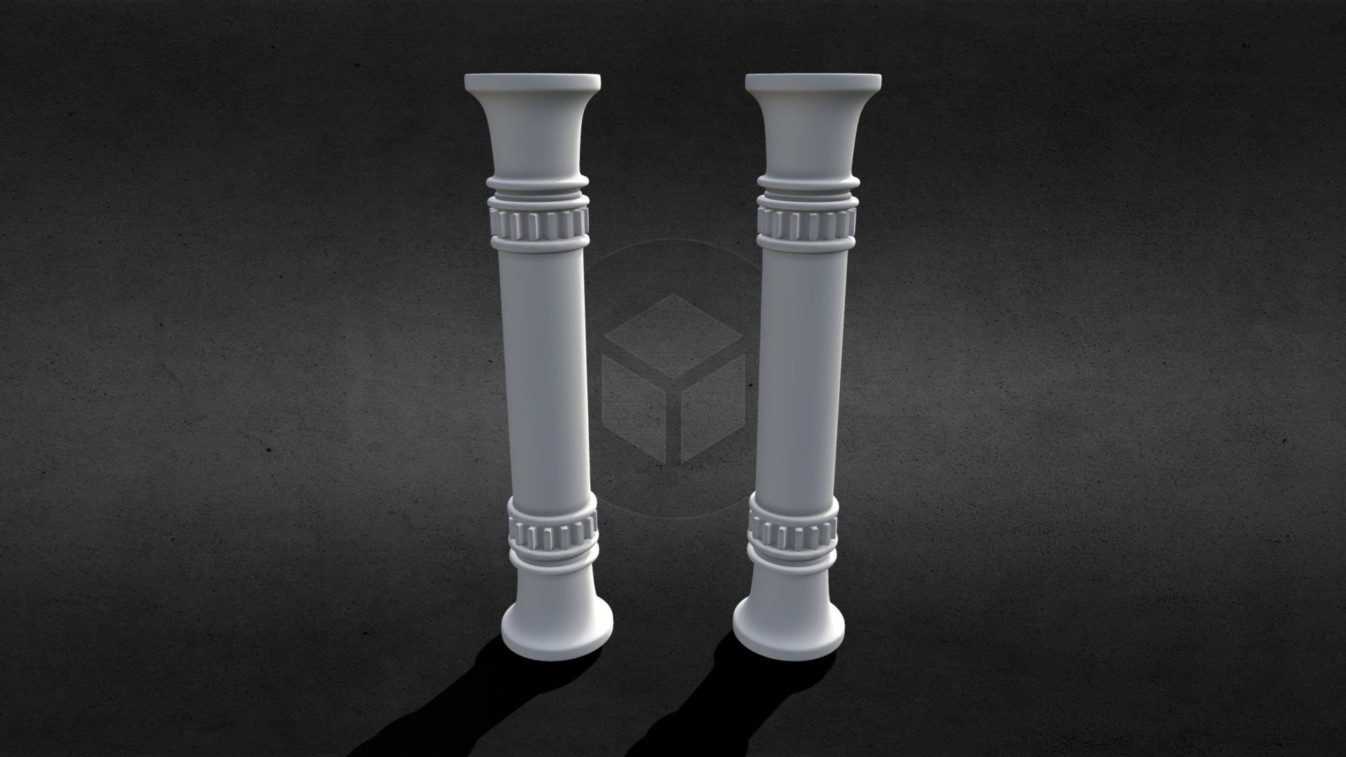 Low-Poly Pillars / Concept 3 - 3D model by CypherPoet [9493873] - Sketchfab