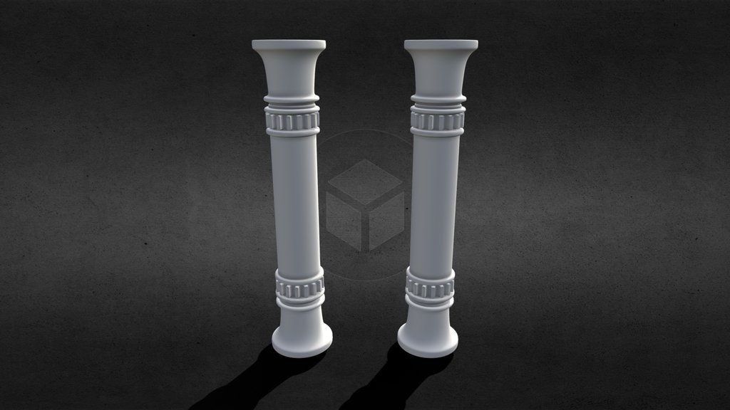 Blender Low-Poly Pillars - A 3D model collection by CypherPoet - Sketchfab