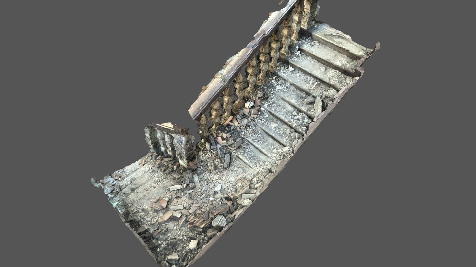 Stairs Demaged Free - Download Free 3D model by Forest Run Forever (@2w ...