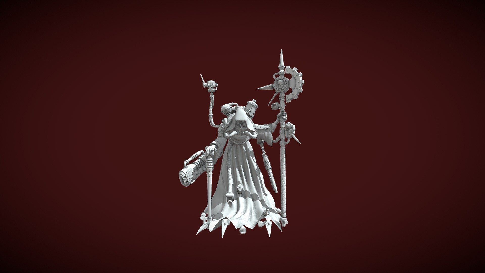 Warhammer 40.000 Tech-Priest (Fan Art) - 3D model by ArtemLarin (@Artem ...