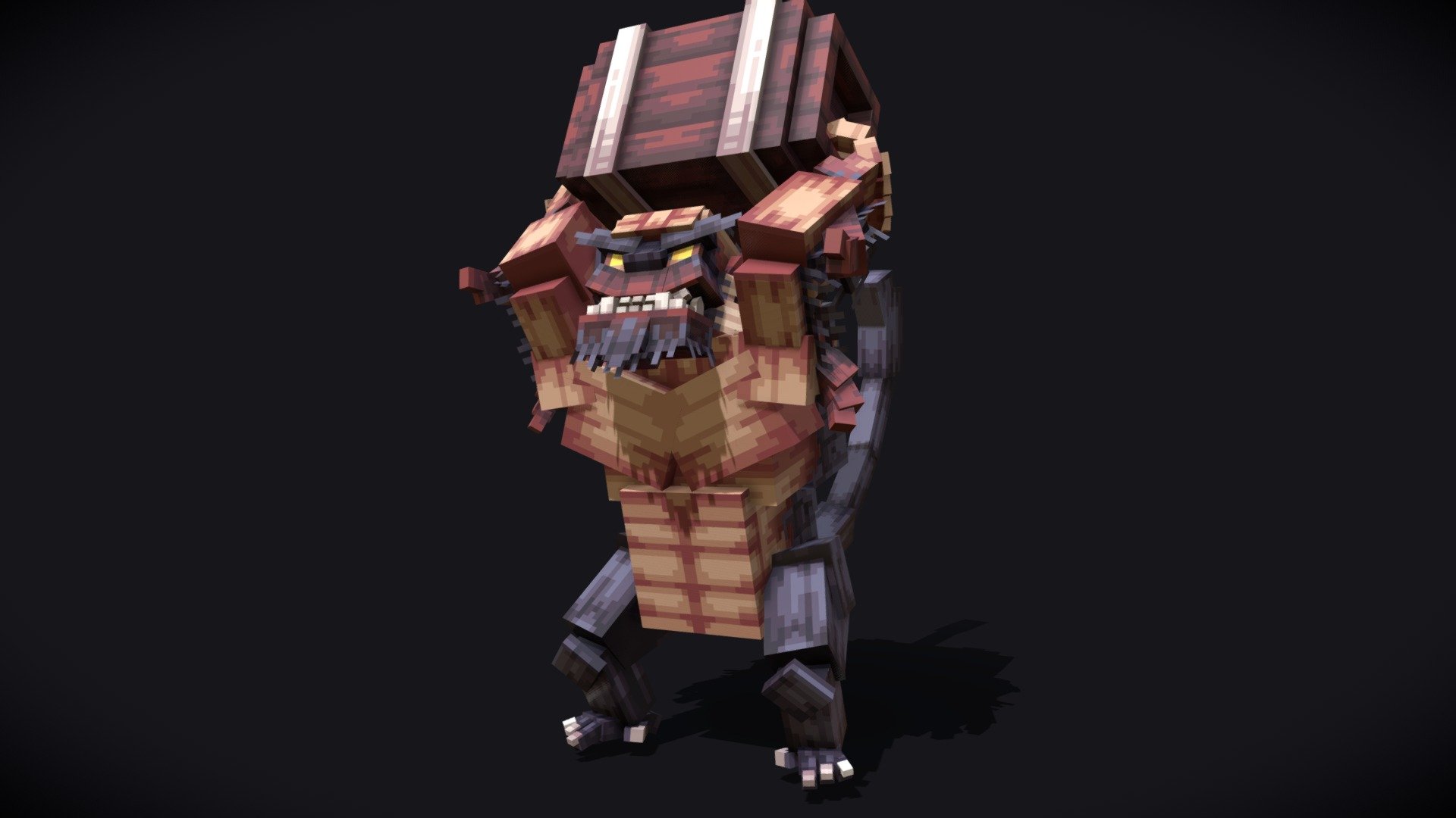 Gorilla - Demon [Oni] 2.0 - 3D model by Maks - Art (@maksart1) [949638b] - Sketchfab