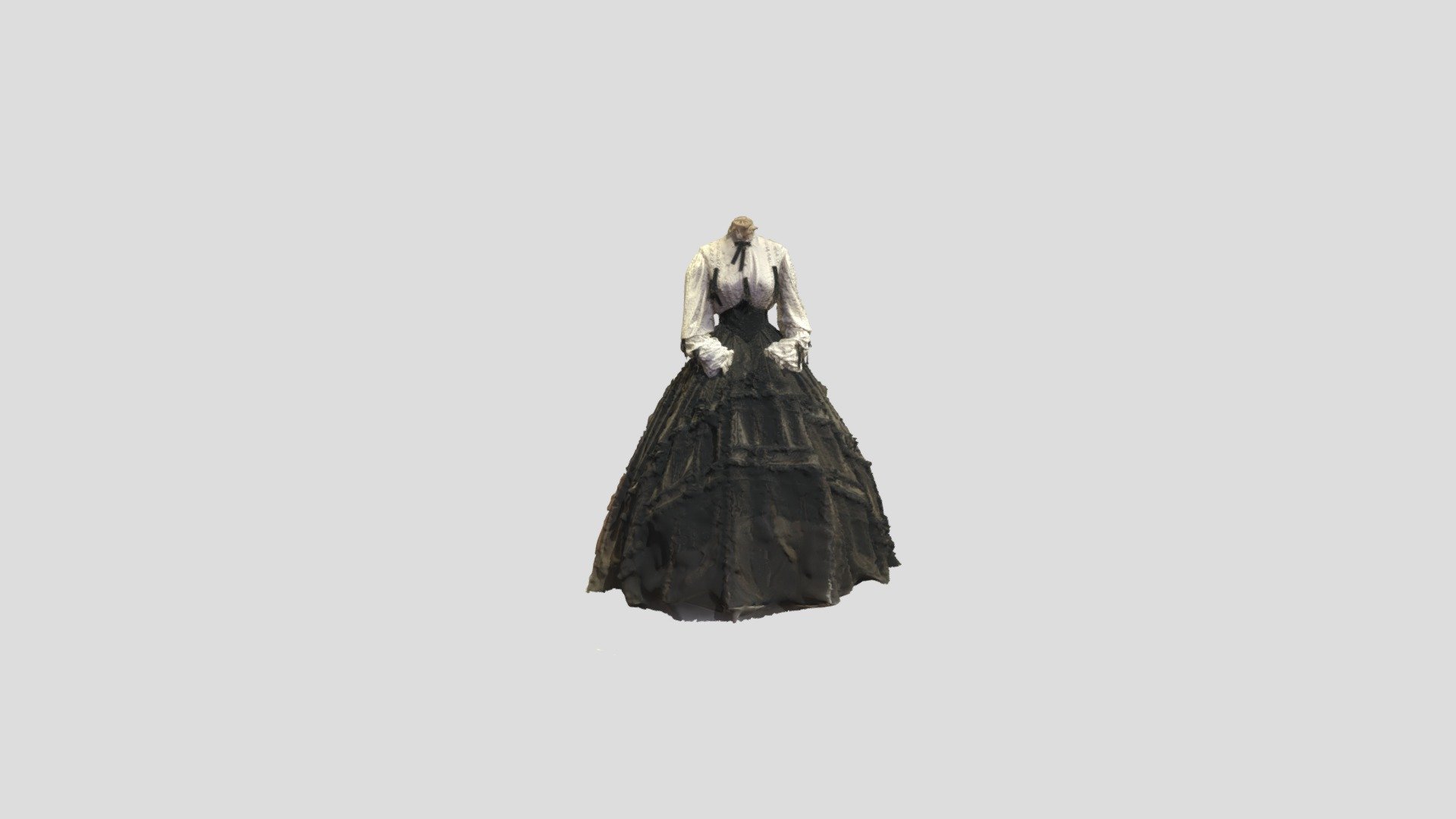 Black_dress_of_empress_sisi - 3D model by oculus10LMU [94966ec] - Sketchfab