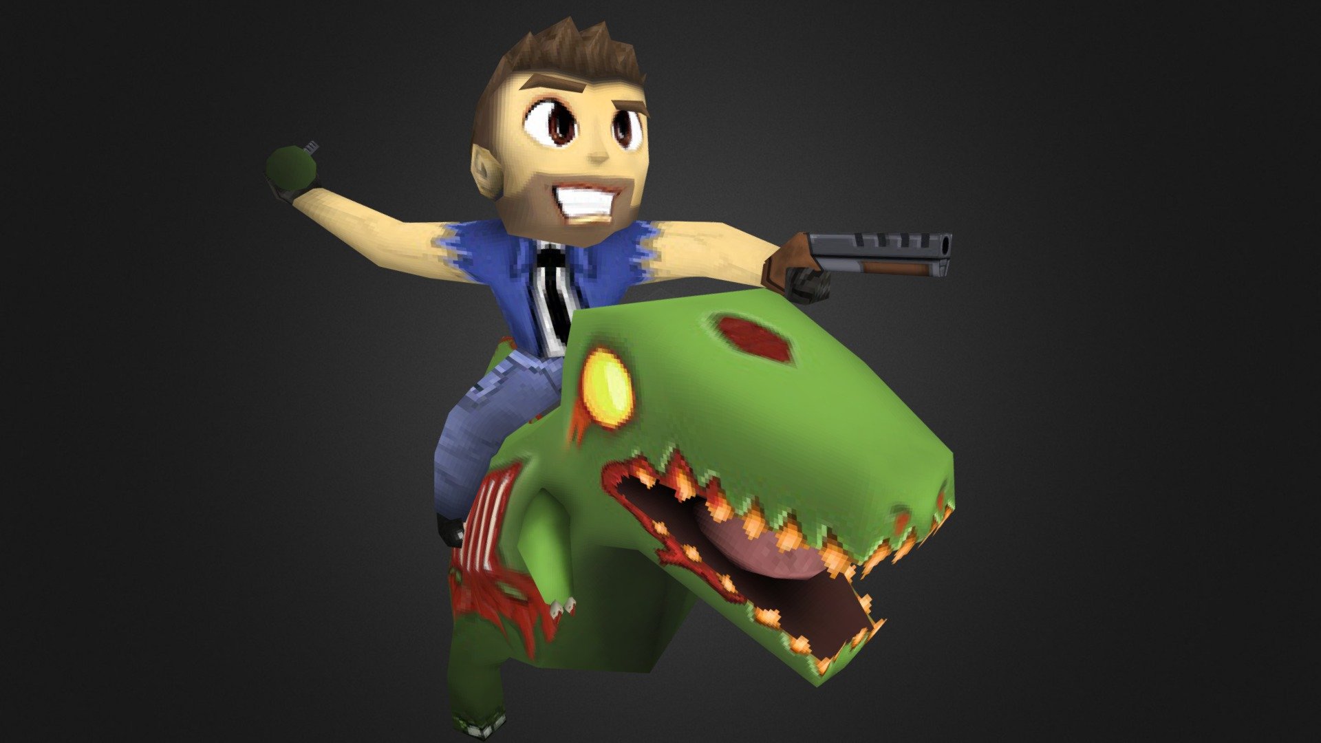 Age Of Zombies - Barry Steakfries - 3D model by MattG3D (@stickpye ...