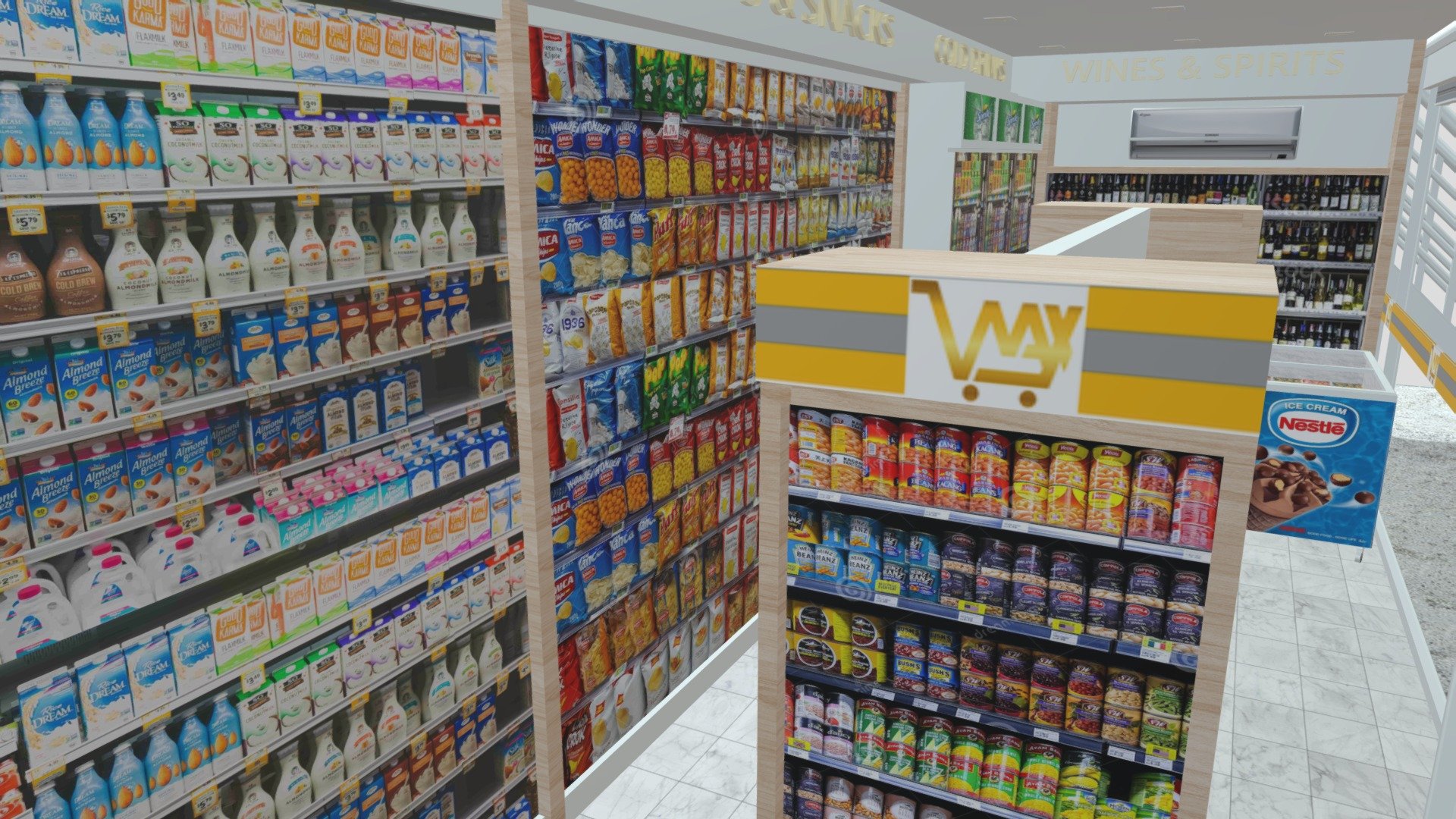 Mini mart - Download Free 3D model by Pasha (@Pasha-) [949736d] - Sketchfab