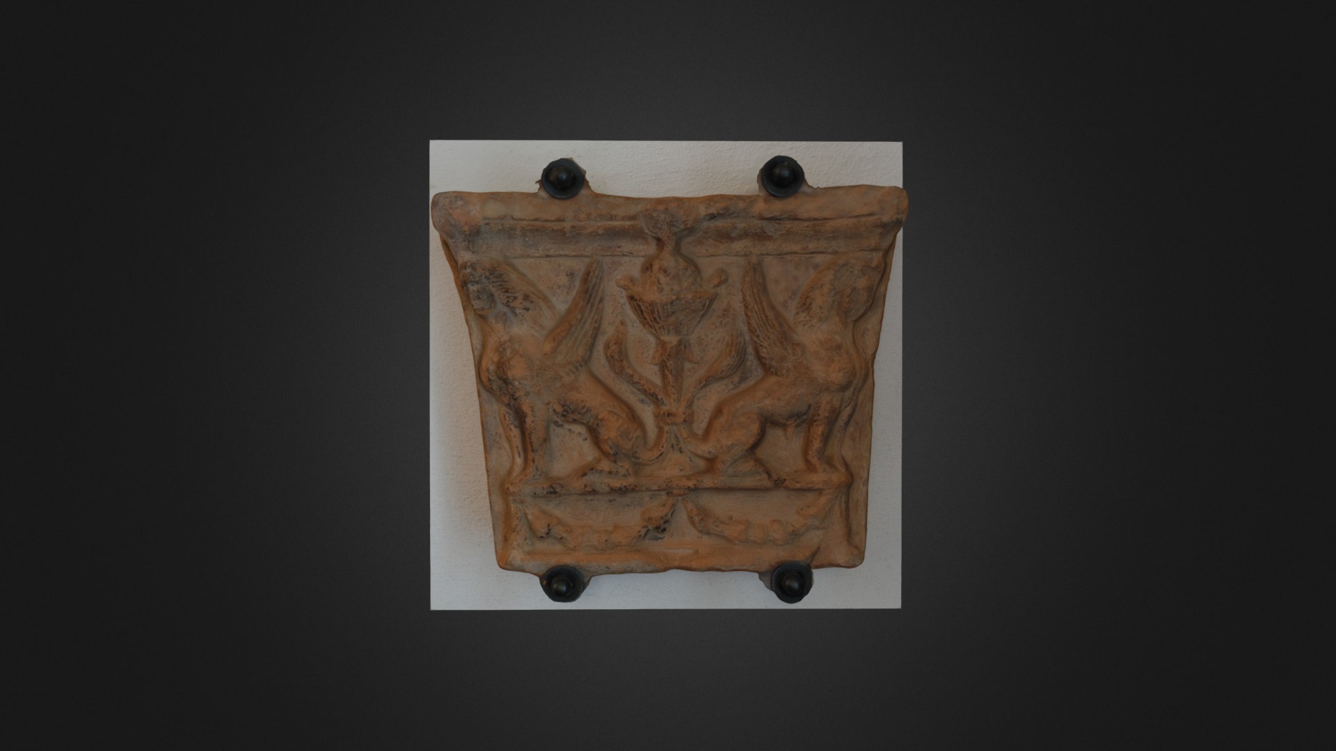 Peduccio in cotto con grifoni - 3D model by 3D ArcheoLab (@3d-archeolab ...