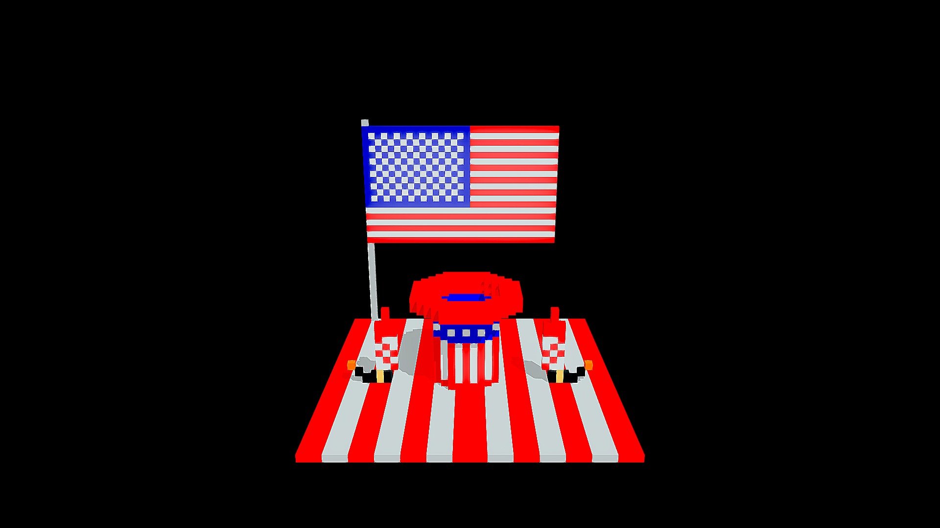 Happy 4th of July - Download Free 3D model by mitchellgarcia1009 ...