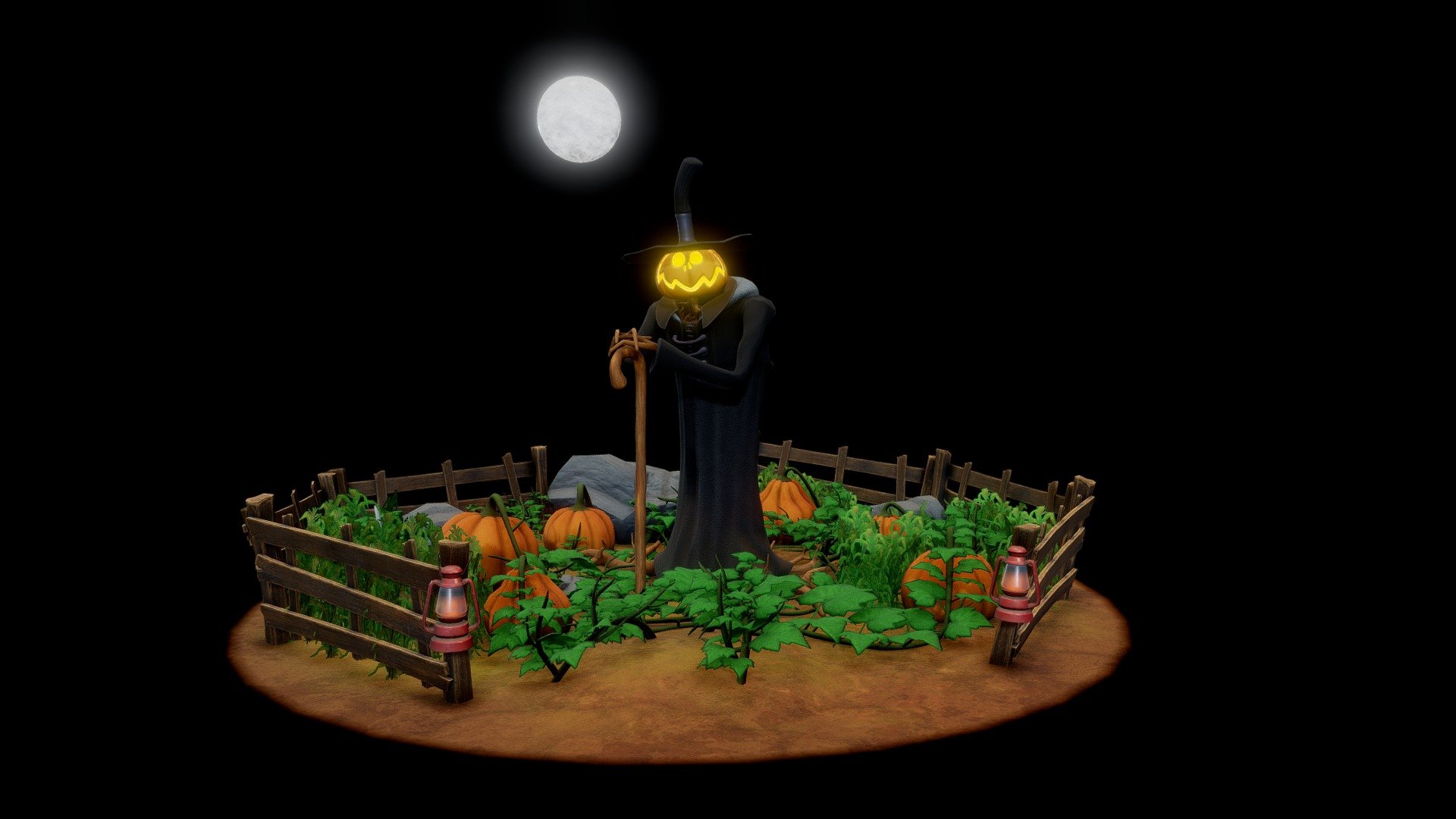 Pumpkin - 3D model by ckatuh [949a6e3] - Sketchfab