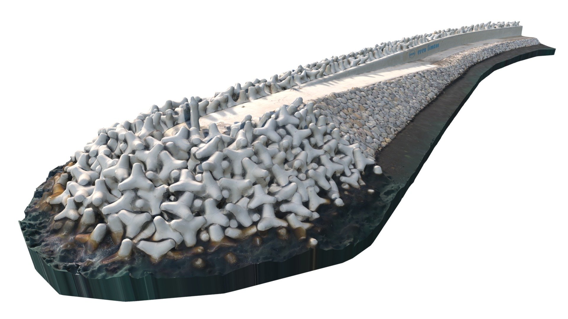 EREN PORT / ANAMENDİREK 2019 (MAIN BREAKWATER) - 3D model by Şevki ÜNAL ...