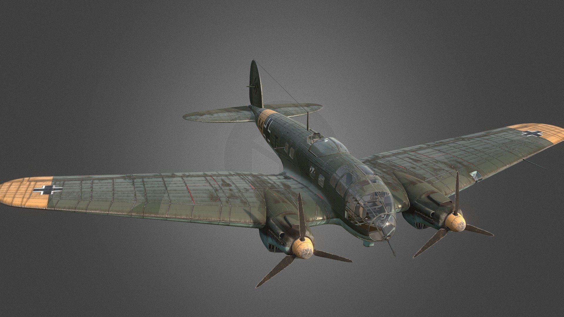He 111 h-6 - Download Free 3D model by AlanTinka [949f090] - Sketchfab