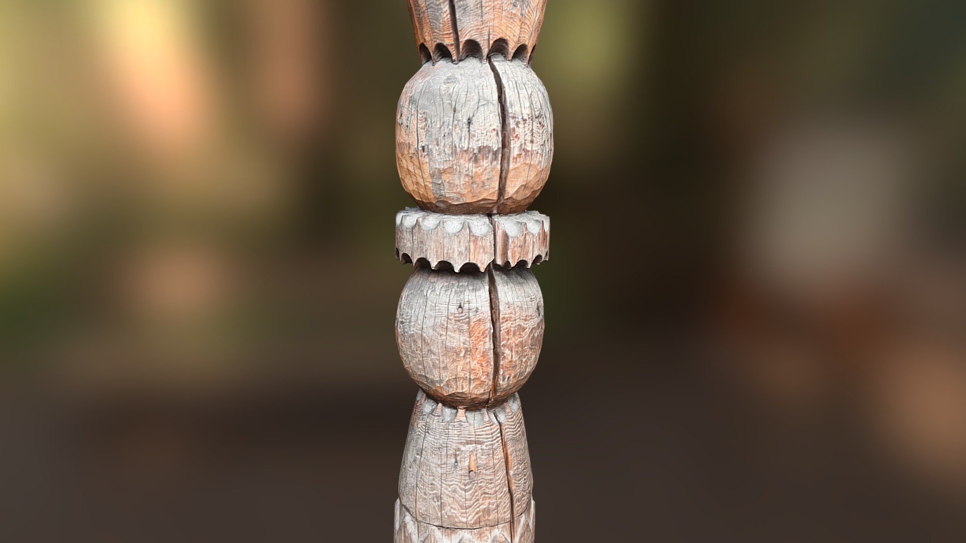 Wood column - 3D model by Neo_minigan (@neominigan) [949f23c] - Sketchfab