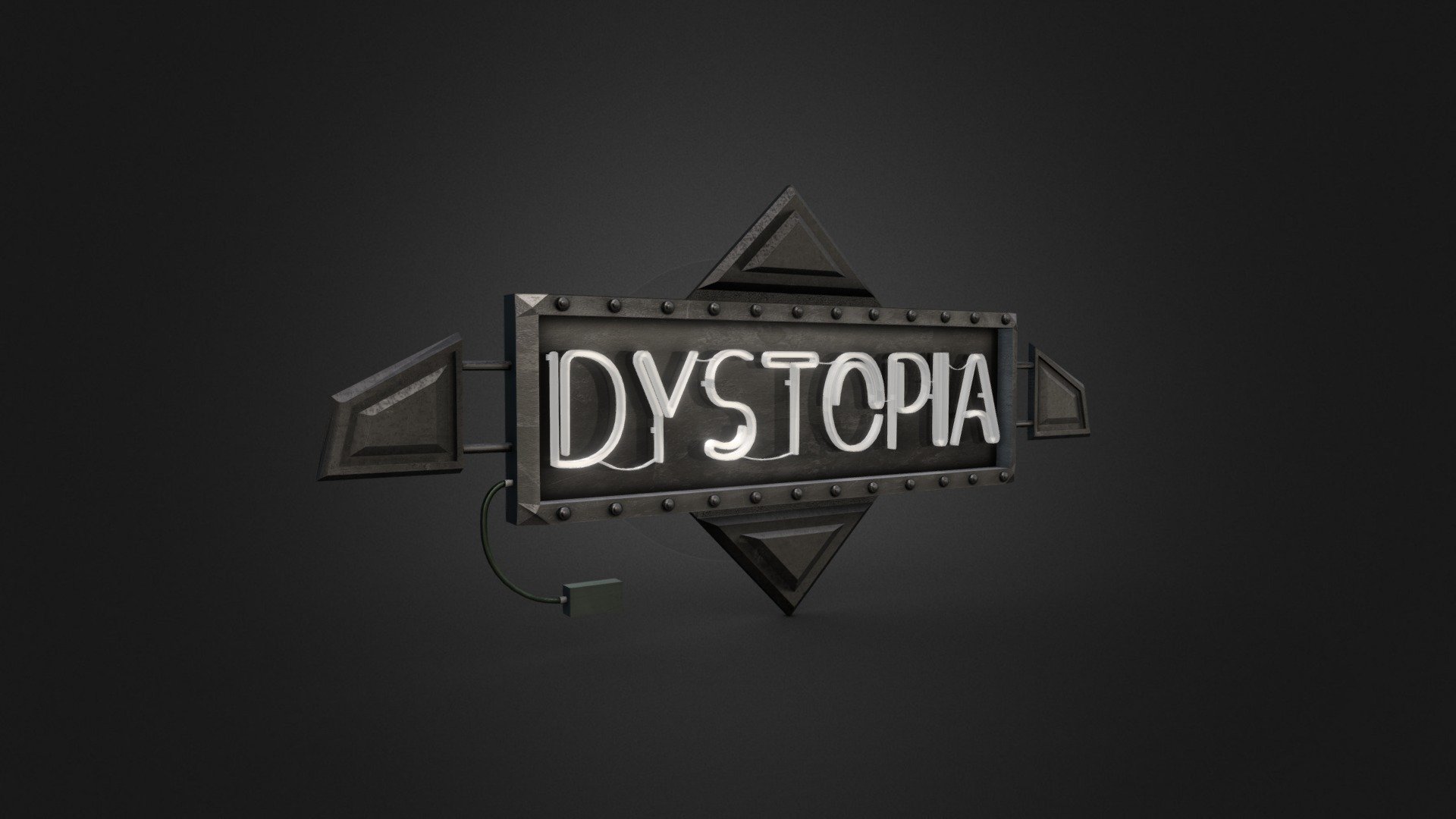 Dystopia Sign - Buy Royalty Free 3D model by USERVIBE (@us3rvib3 ...