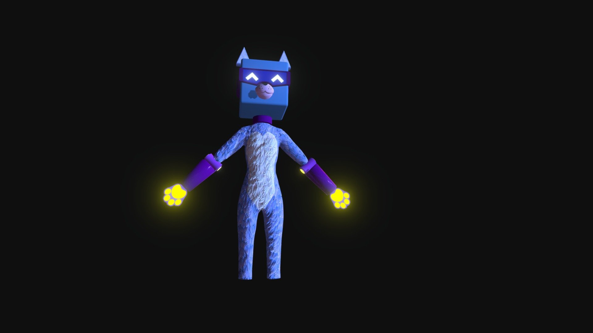 Cubi-Cat - Download Free 3D model by MauModel [94a0875] - Sketchfab