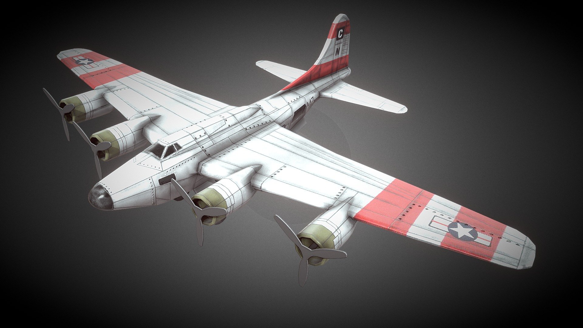 Boeing B-17 Flying Fortress - 3D model by WebDev Wdc (@Webskitters3D ...
