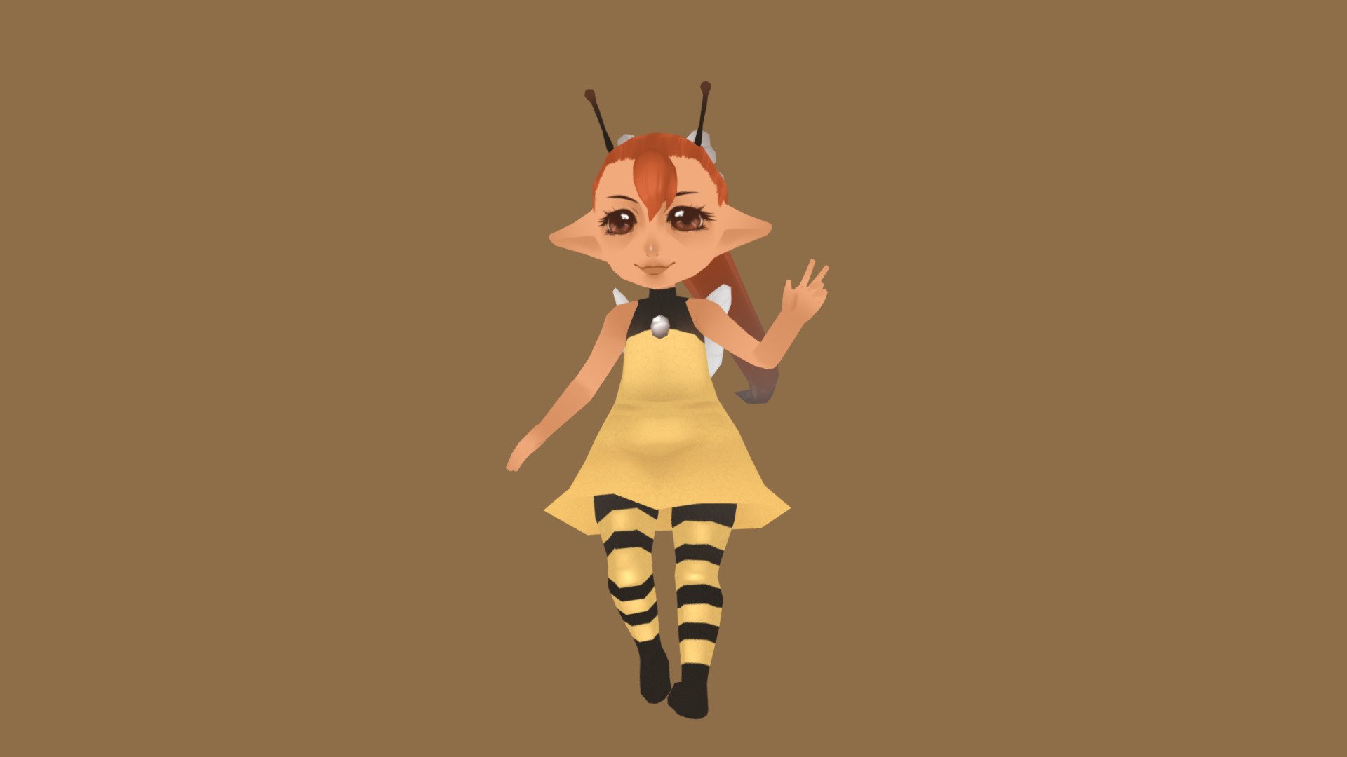 Bee - 3D model by ChristineDesigns [94a1212] - Sketchfab