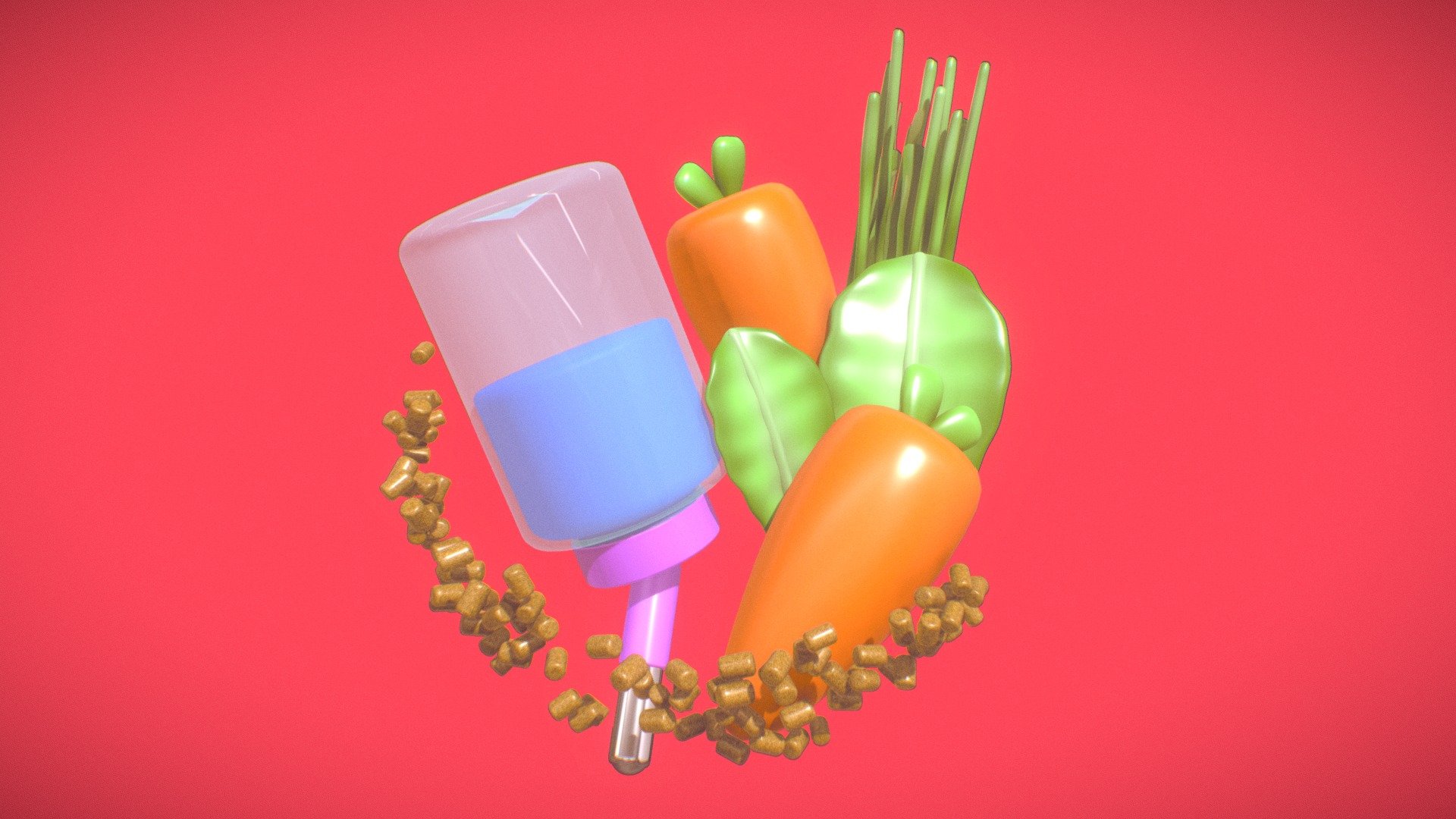 RABBIT FOOD PACK - Download Free 3D model by Leo Isidro (@leo.isidro3 ...