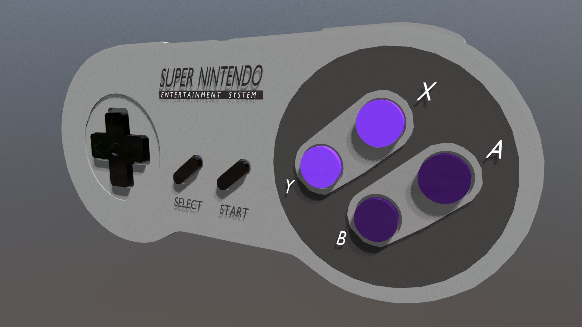 SNES Controller - 3D model by Tiago (@tiagohd102) [94aac52] - Sketchfab