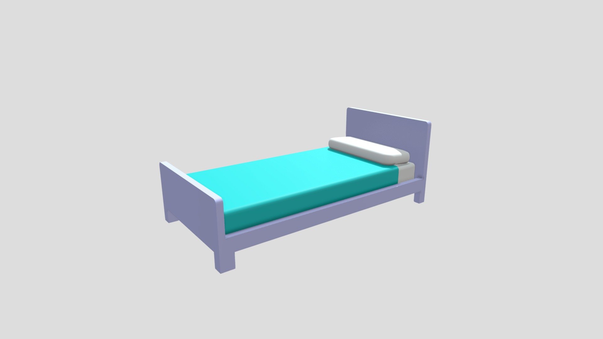 Simple bed - Download Free 3D model by Dragomike (@dragomikedragon ...