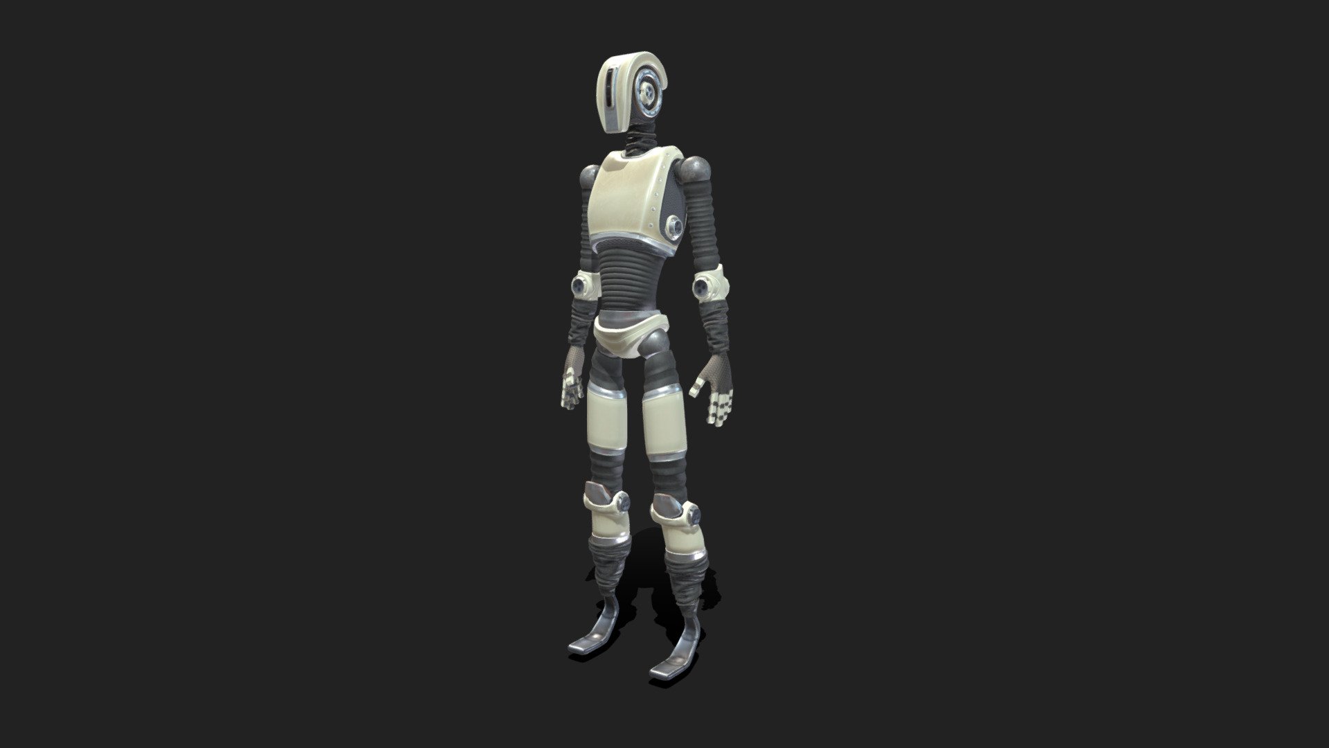 Humanoid Robot White Appliance Avatar - Buy Royalty Free 3D model by ...