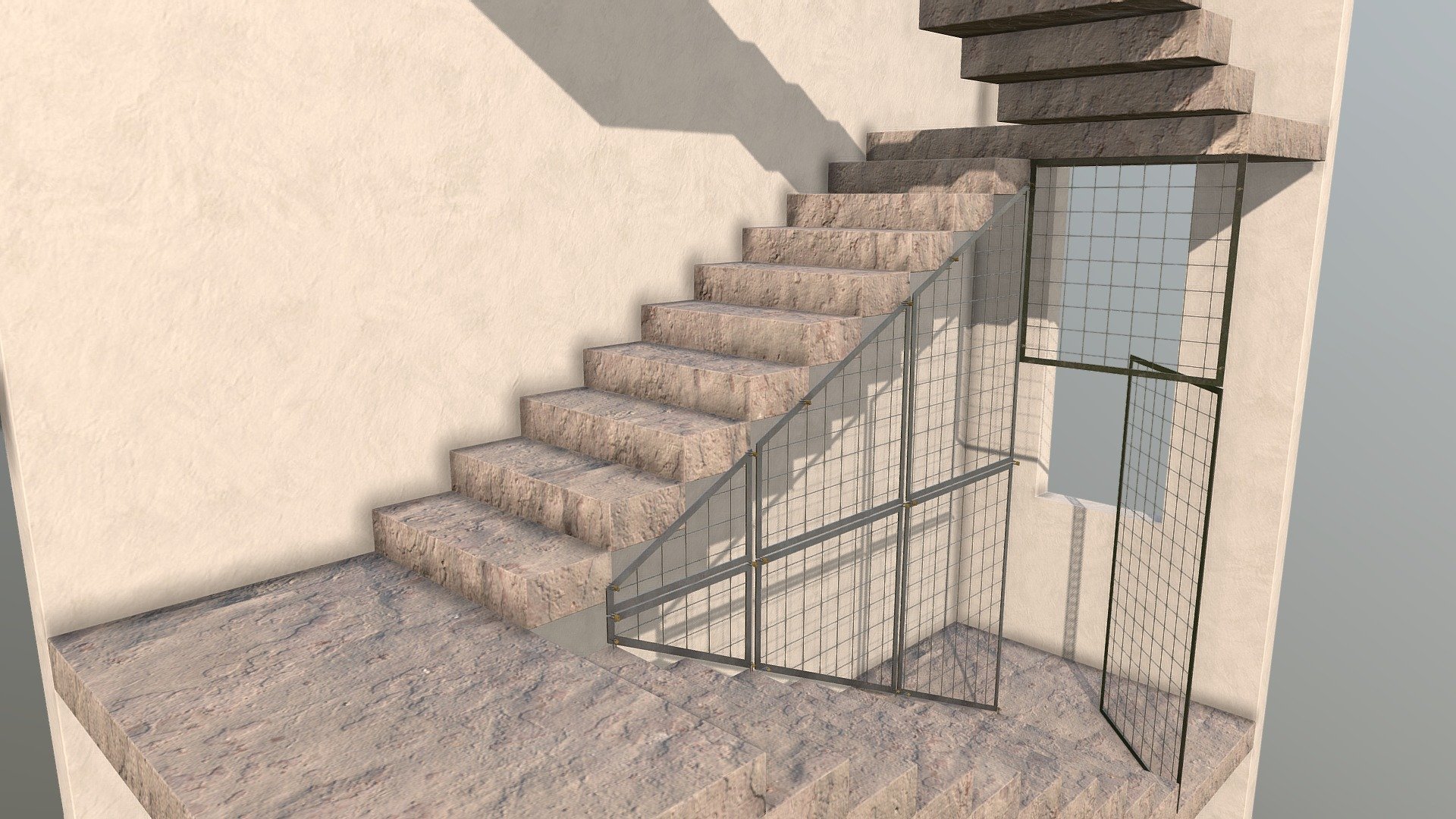 Security Grills (Right Wall Hidden) - 3D model by Rumman [94afc16 ...