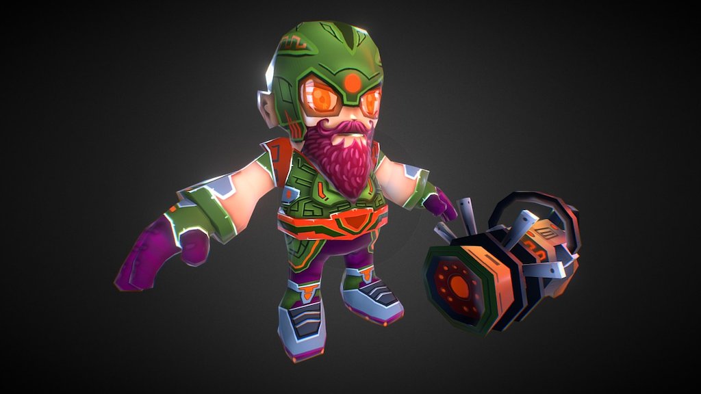 Axan Trooper - 3D model by Miguel Léon Illustration (@miguel3d ...
