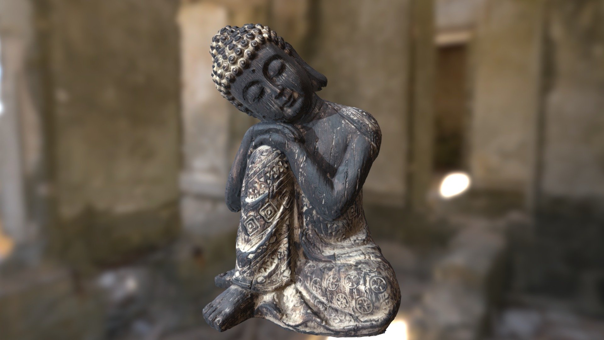 Buddha Resting on Knee - Download Free 3D model by MarkNHewitt [94b406f ...